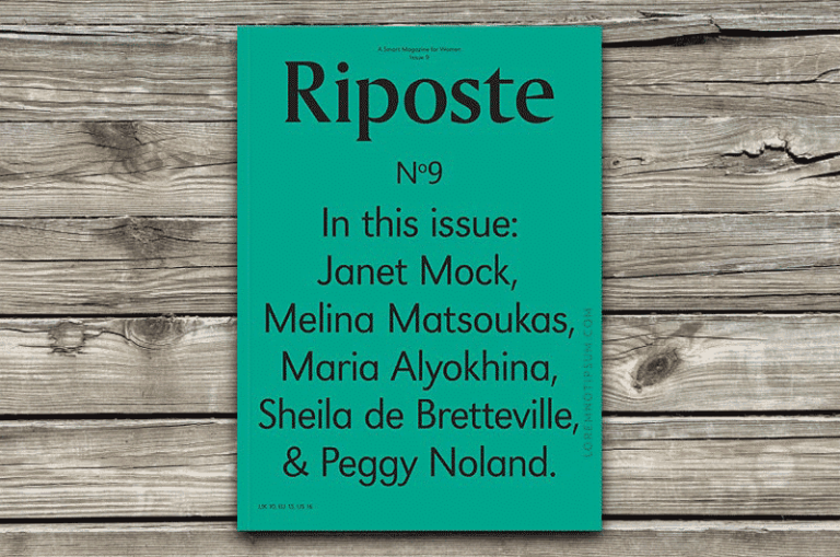 Riposte Magazine – Issue 9 - Buy from LOREM (not Ipsum)