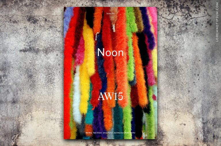 Noon Magazine – Issue 4 - Buy from LOREM (not Ipsum)
