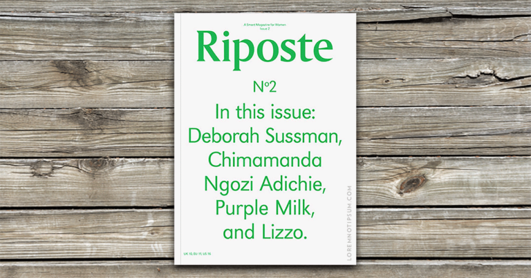 Riposte Magazine – Issue 2 - Buy from LOREM (not Ipsum)